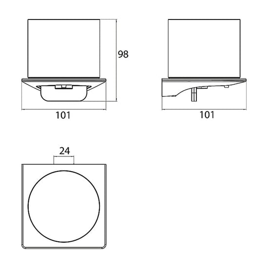 Emco 德國品牌 Art 衛浴配件 給皂器 乳液罐 16210 – 德意衛浴