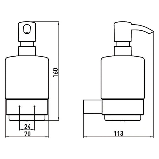 Emco 德國品牌 Loft 衛浴配件 給皂器 乳液罐 05210 – 德意衛浴